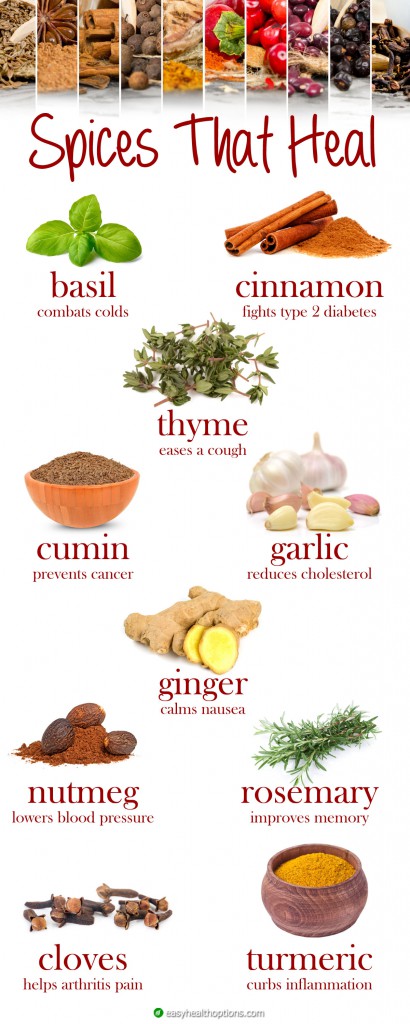 Spices that heal [infographic] | Health Maximizer